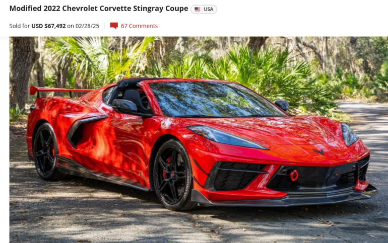 The Top 10 Most Expensive C8 Corvettes To Hammer At BaT In 2025 Q1