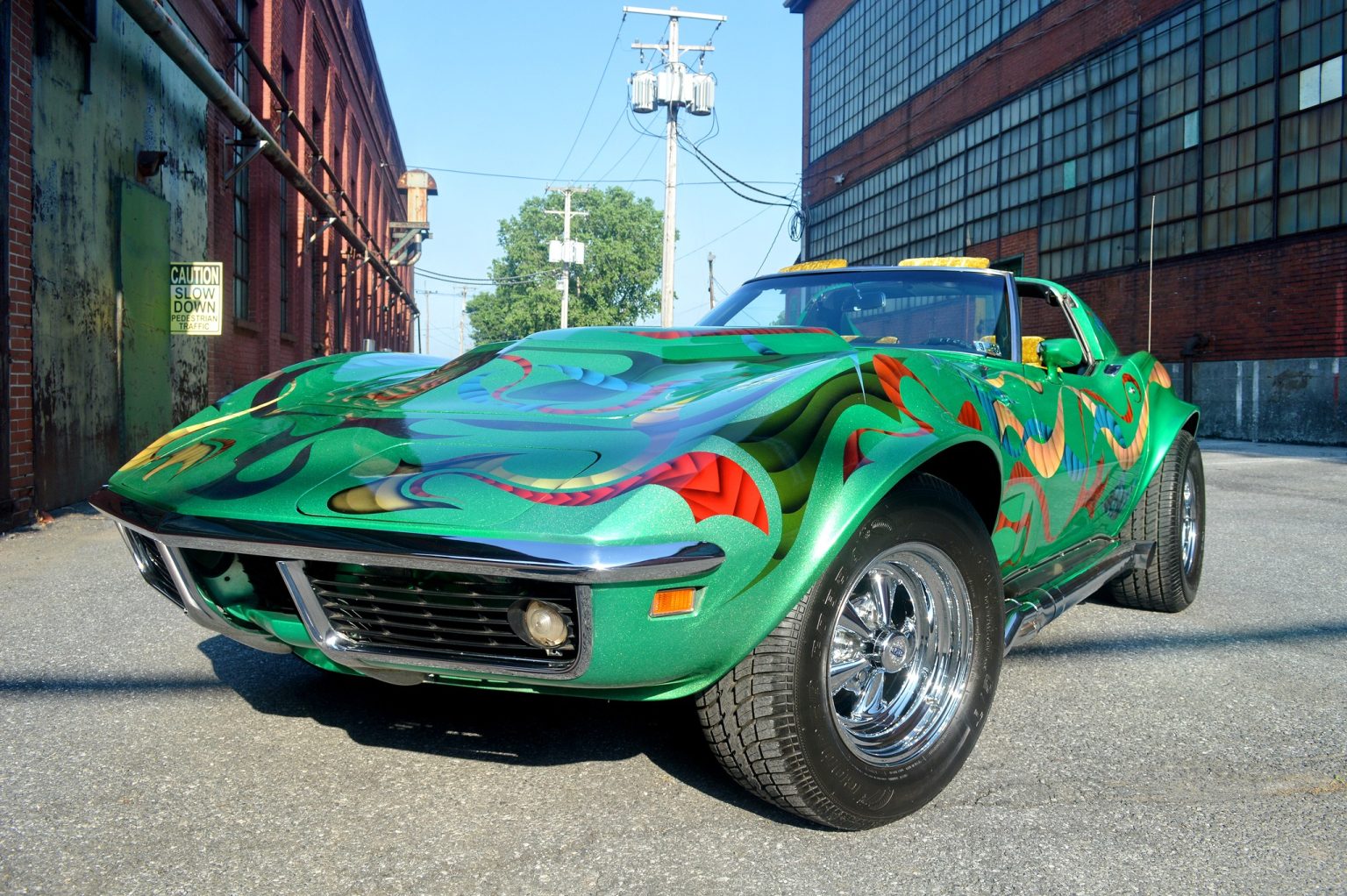 Psychedelic 1969 Corvette Goes Viral: Drop A Dot & Enjoy The Swirling ...