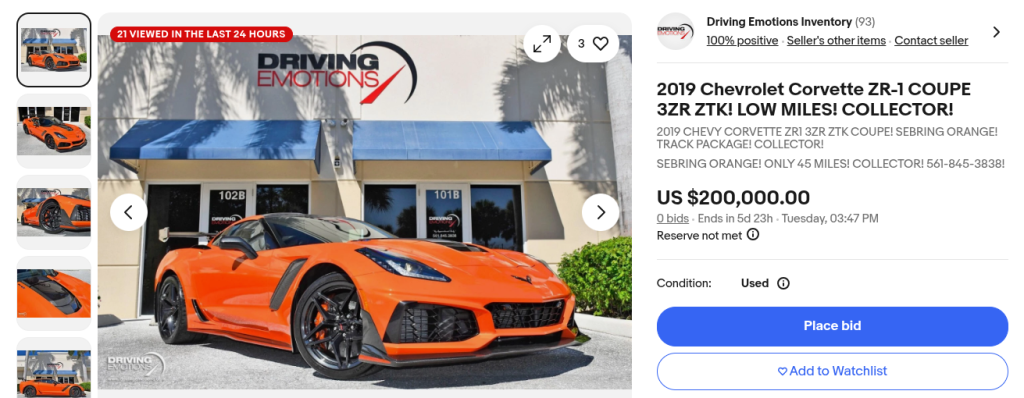 Garage Queen Flops: Low-Mileage Corvettes That Have Failed To Sell