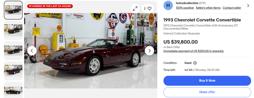 Garage Queen Flops: Low-Mileage Corvettes That Have Failed To Sell