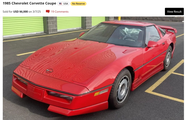 No-Reserve Roulette: These Sellers Let Their Corvettes Go For $6,000 Or ...