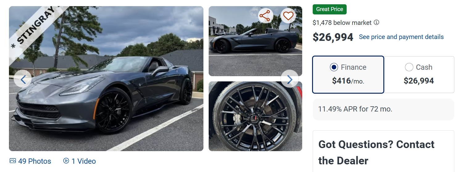 State Of The C7 Corvette Market: The True Price Floor Revealed