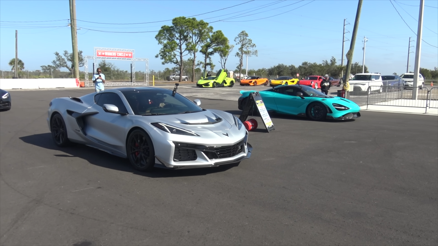 C8 Corvette ZR1 Drag Races McLaren 765LT