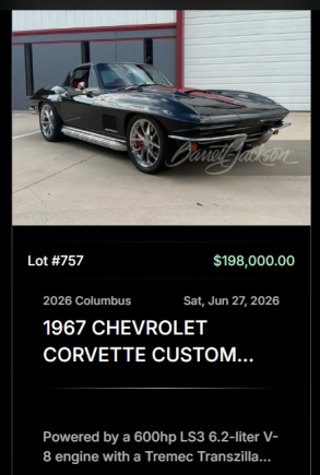 Restomod & Classic Corvettes Battle At Barrett-Jackson’s Inaugural ...